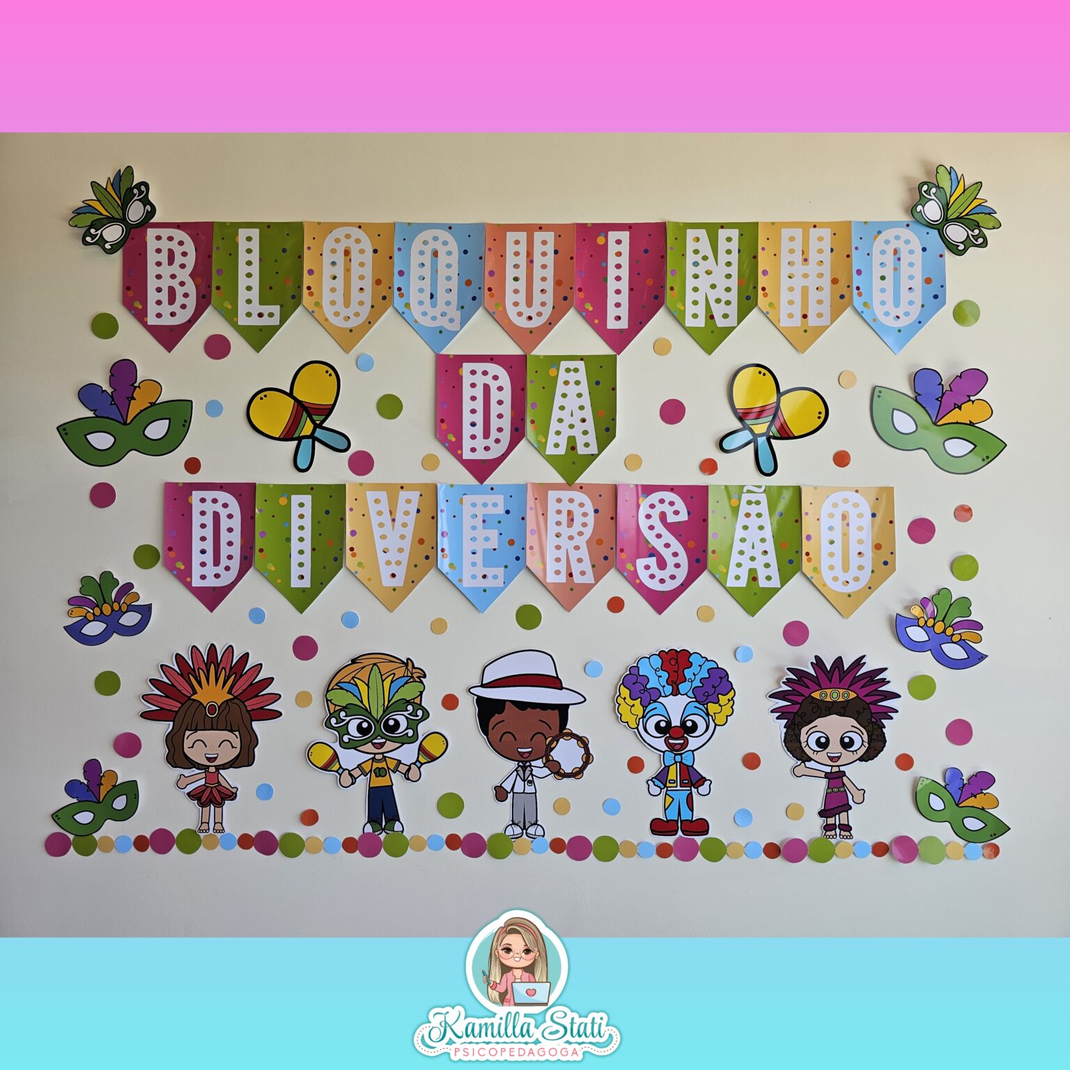 Painel de Carnaval: bloquinho da diversão - Materiais Para Profes: Seu ...