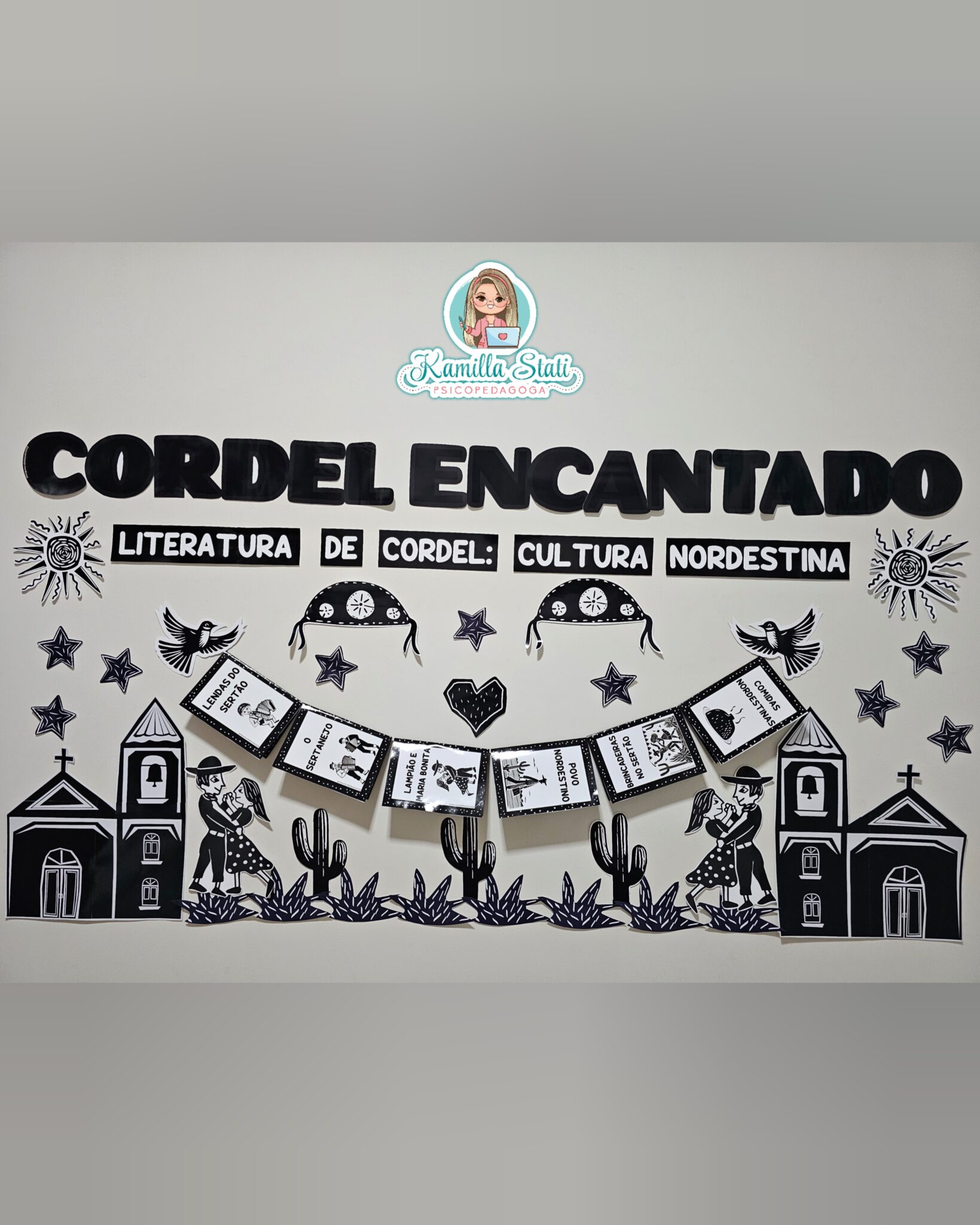 Painel Cordel Encantado - Materiais Para Profes: Seu Portal de Recursos